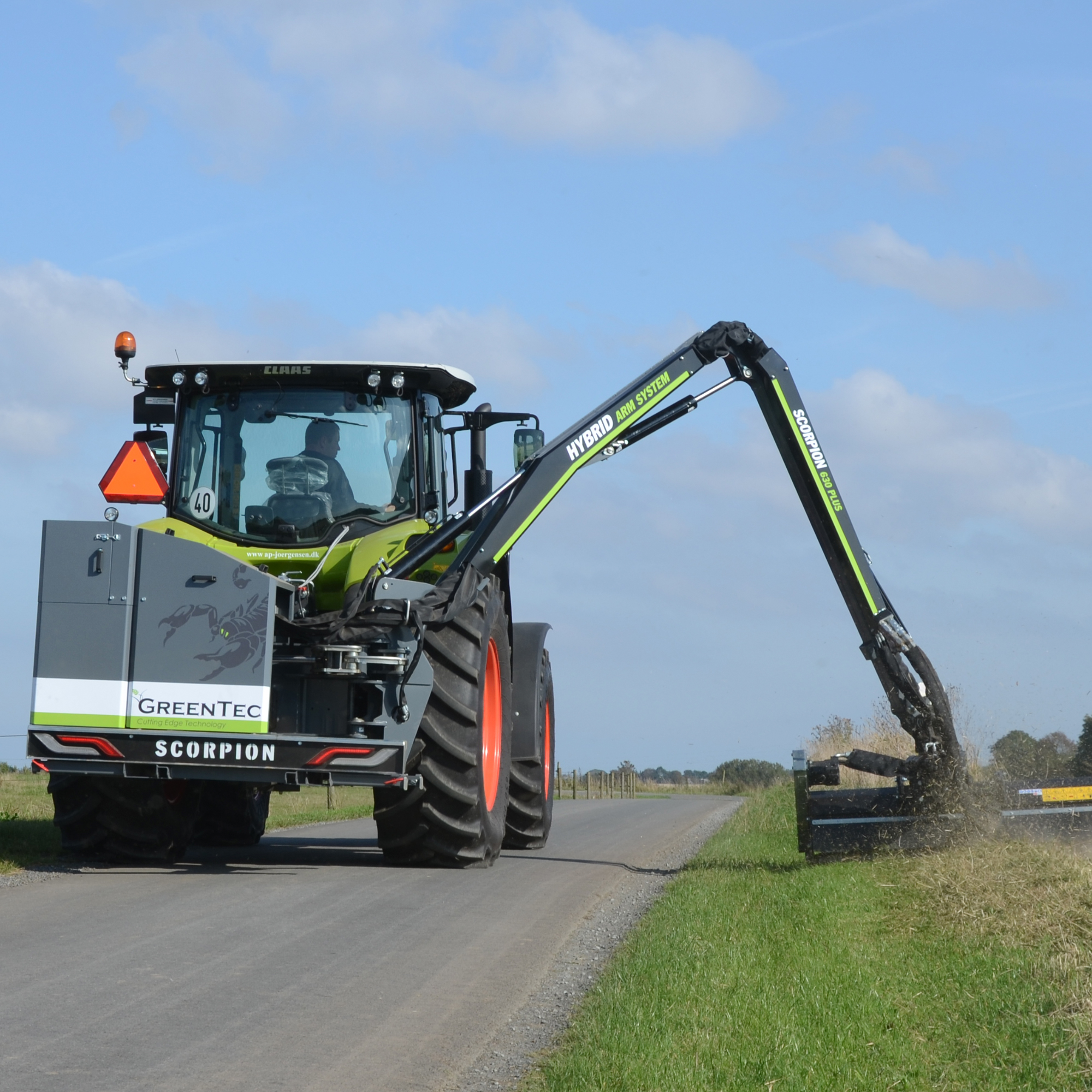 Boom Mowers for Tractors and Loaders - GreenTec